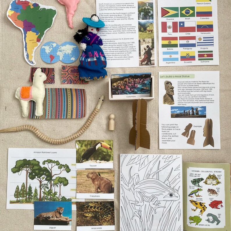 South America - Unit Study (english) - Etsy