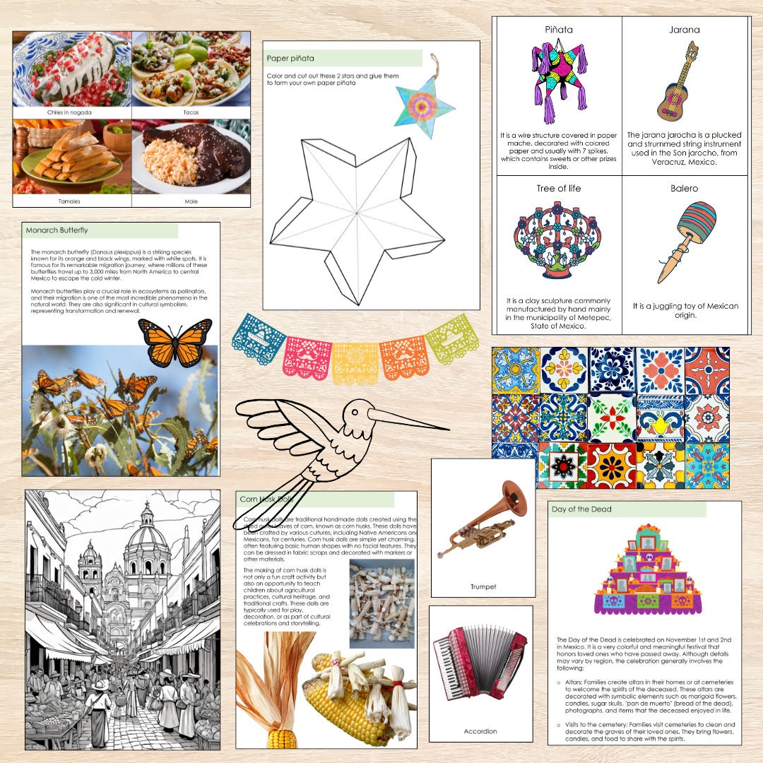 Mexico Unit Study (english) - Etsy