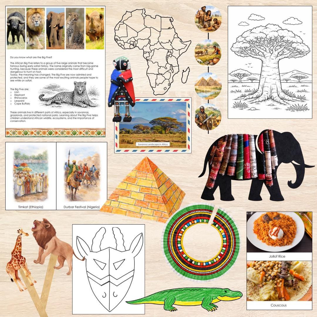 Africa - Unit Study (english) - Etsy