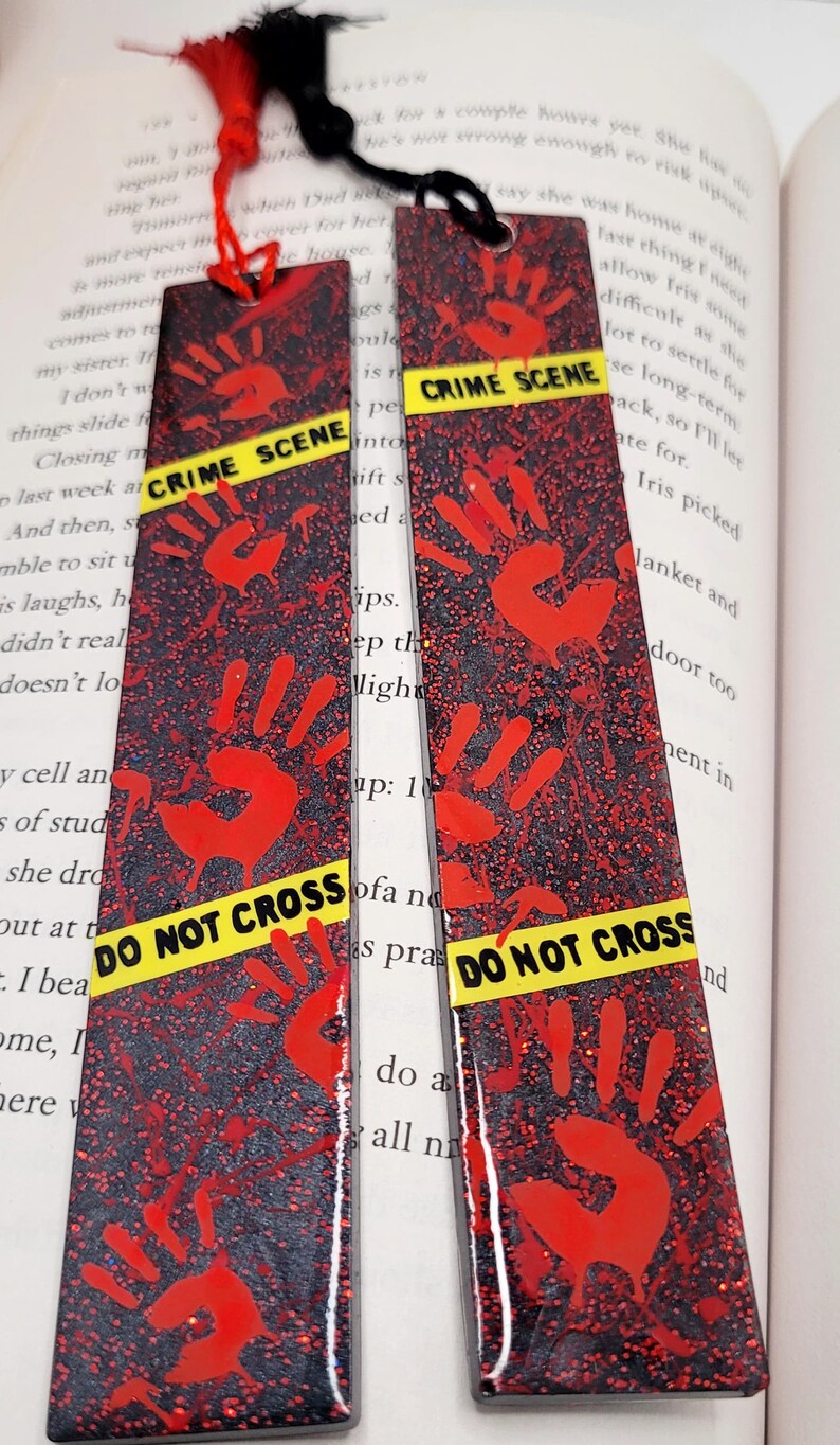 Horror Bookmark Crime Scene Bookmark Birthday Gifts for Him - Etsy