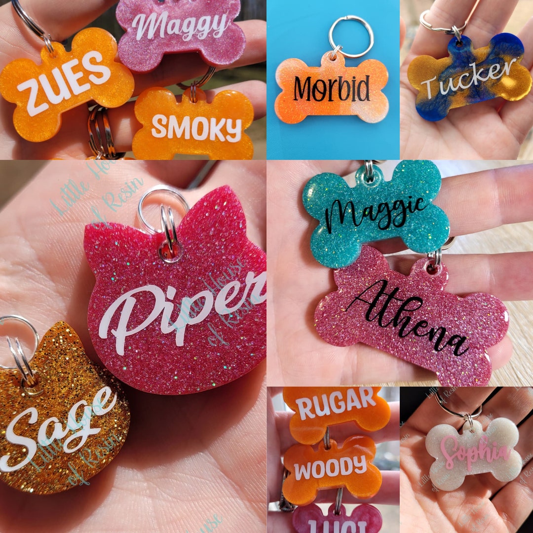 Custom Pet Tag, Custom ID Tags, Personalized Pet Gift, Designer Pet Tag ...