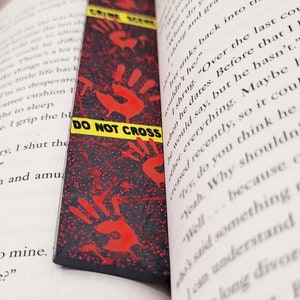 Horror Bookmark, Crime Scene Bookmark, Birthday Gifts for Him, True ...