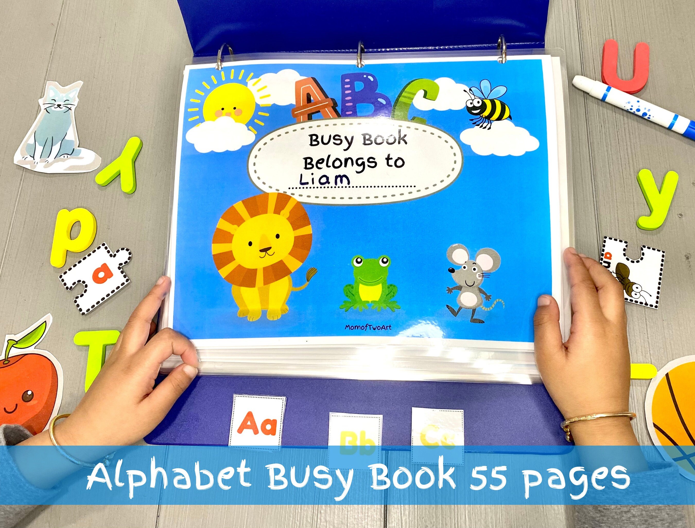 Alphabet Busy Book Printable ABC Quiet Book Toddler Busy - Etsy