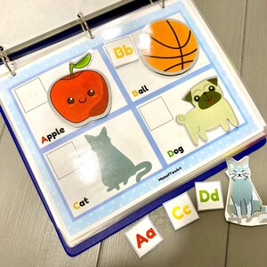 Alphabet Busy Book Printable ABC Quiet Book Toddler Busy Binder ...