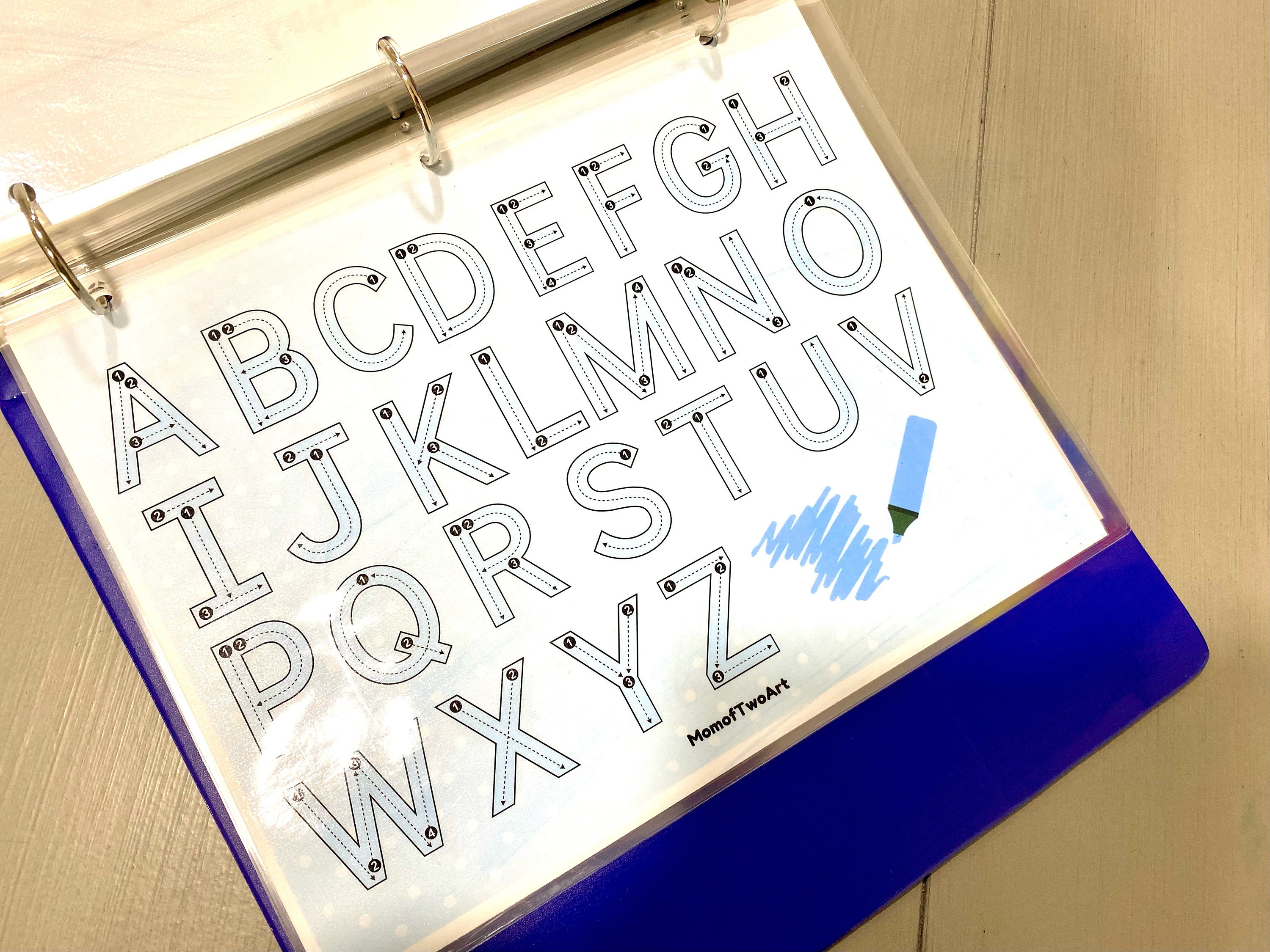 Alphabet Busy Book Printable ABC Quiet Book Toddler Busy Binder ...