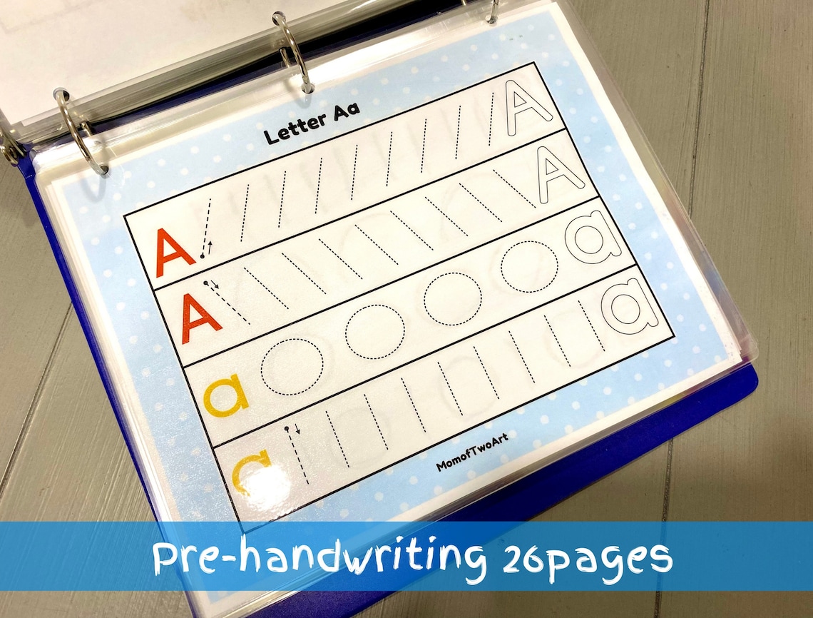 Prewriting Fine Motor Tracing Alphabet Worksheets, Line Tracing Sheets ...