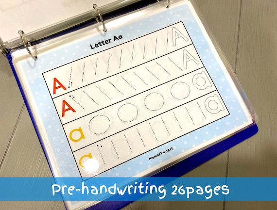Prewriting Fine Motor Tracing Alphabet Worksheets Line - Etsy