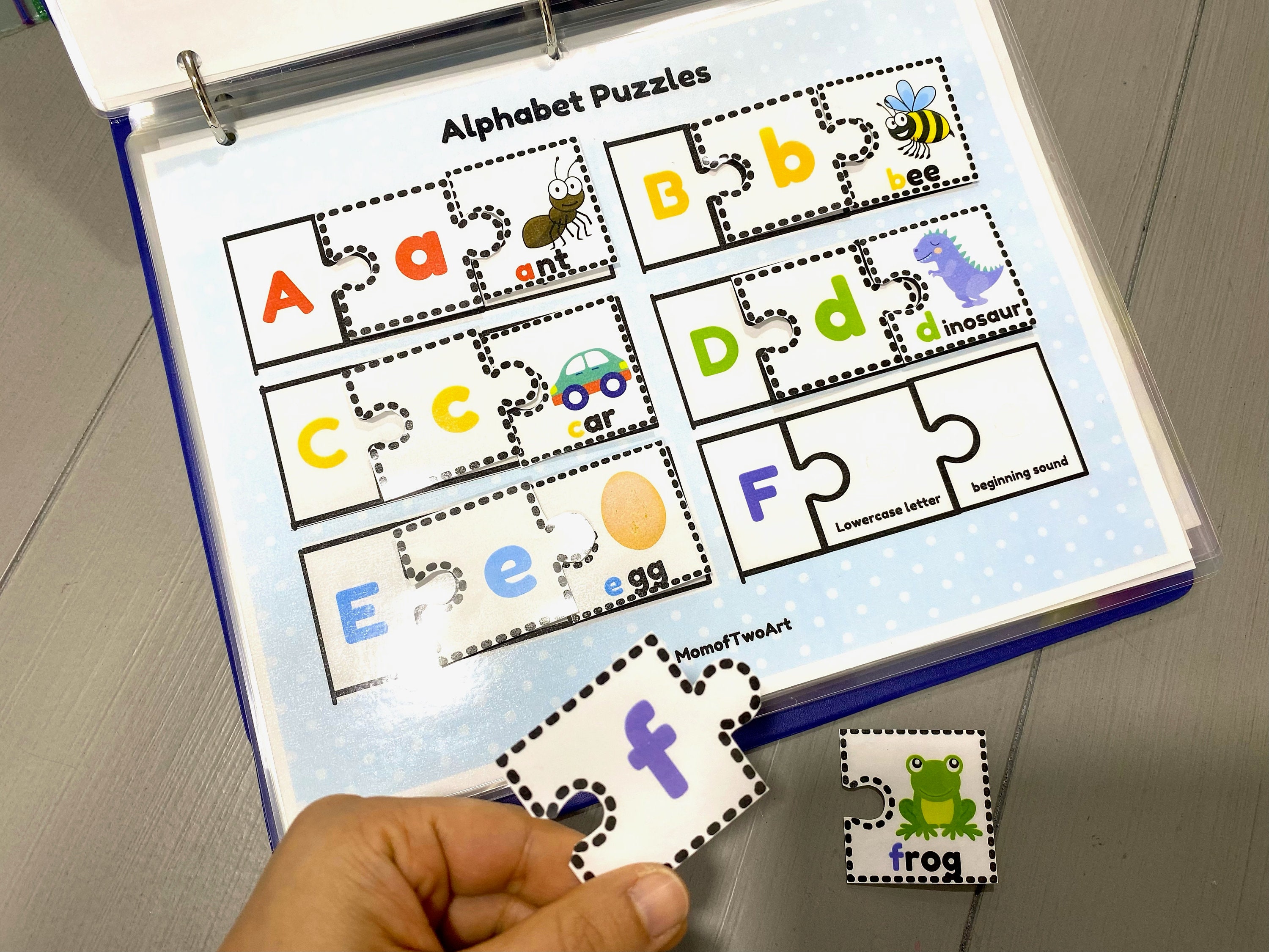 Alphabet Busy Book Printable ABC Quiet Book Toddler Busy Binder ...