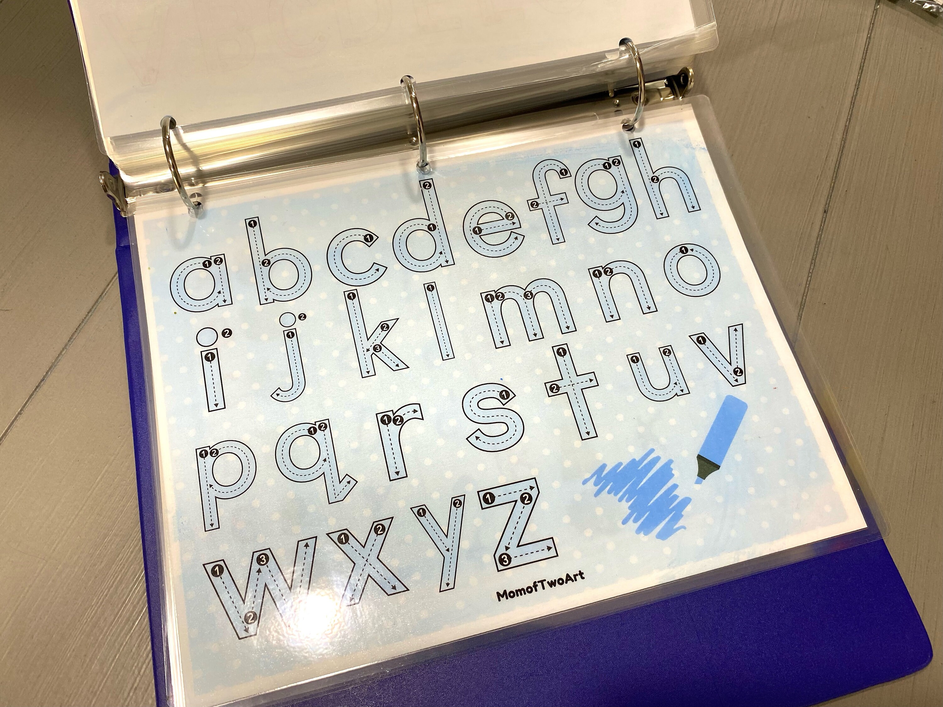 Alphabet Busy Book Printable ABC Quiet Book Toddler Busy Binder ...