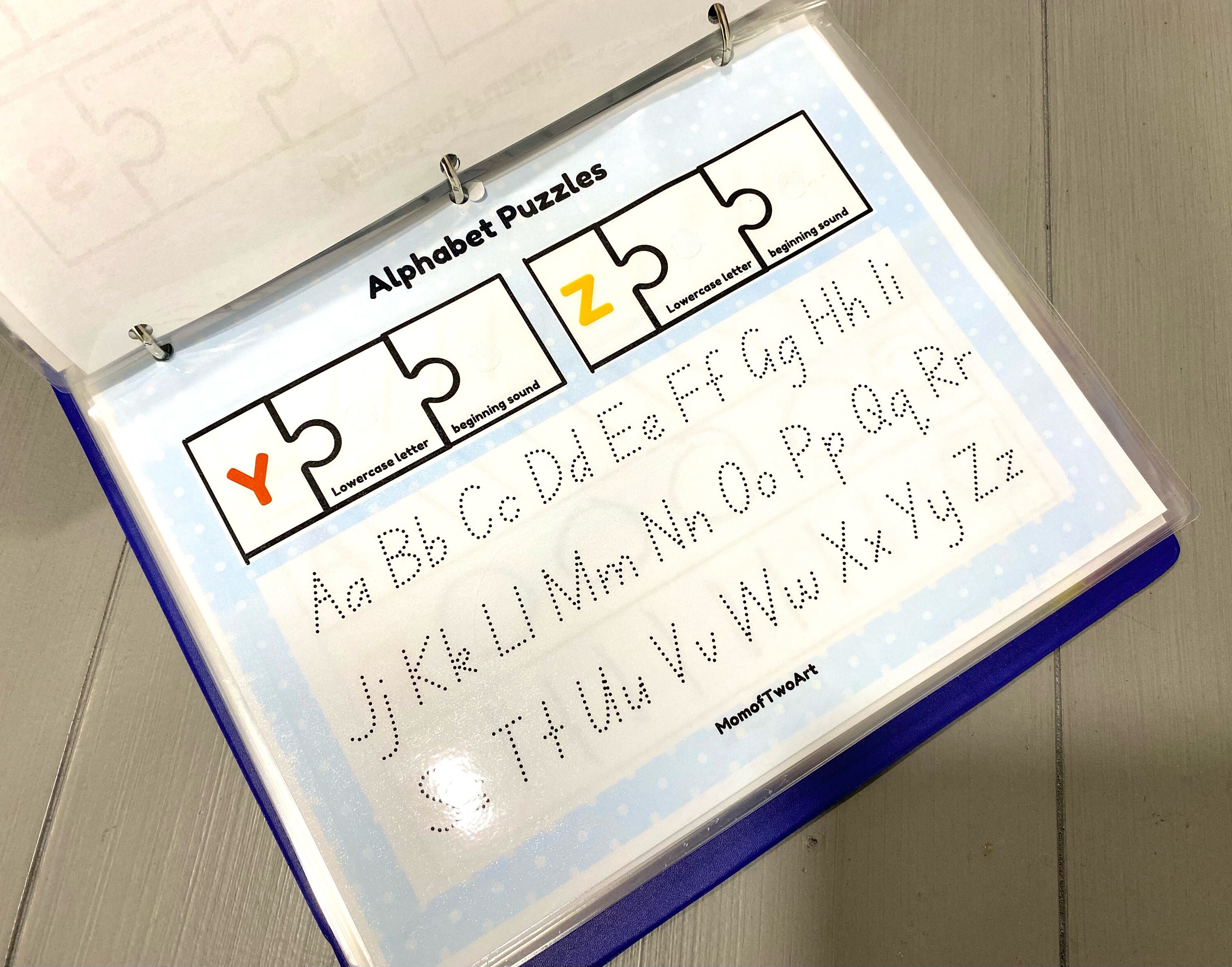 Alphabet Busy Book Printable ABC Quiet Book Toddler Busy Binder ...