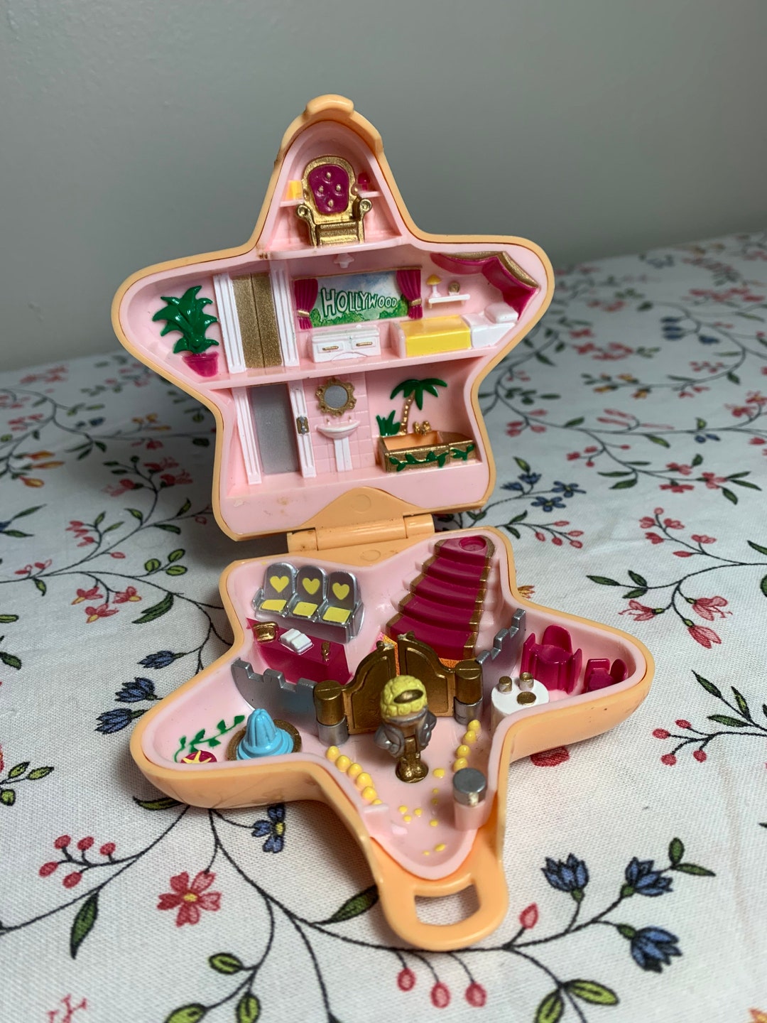Vintage 1992 Blue Bird Polly Pocket Hollywood Star Hotel W/ Original ...