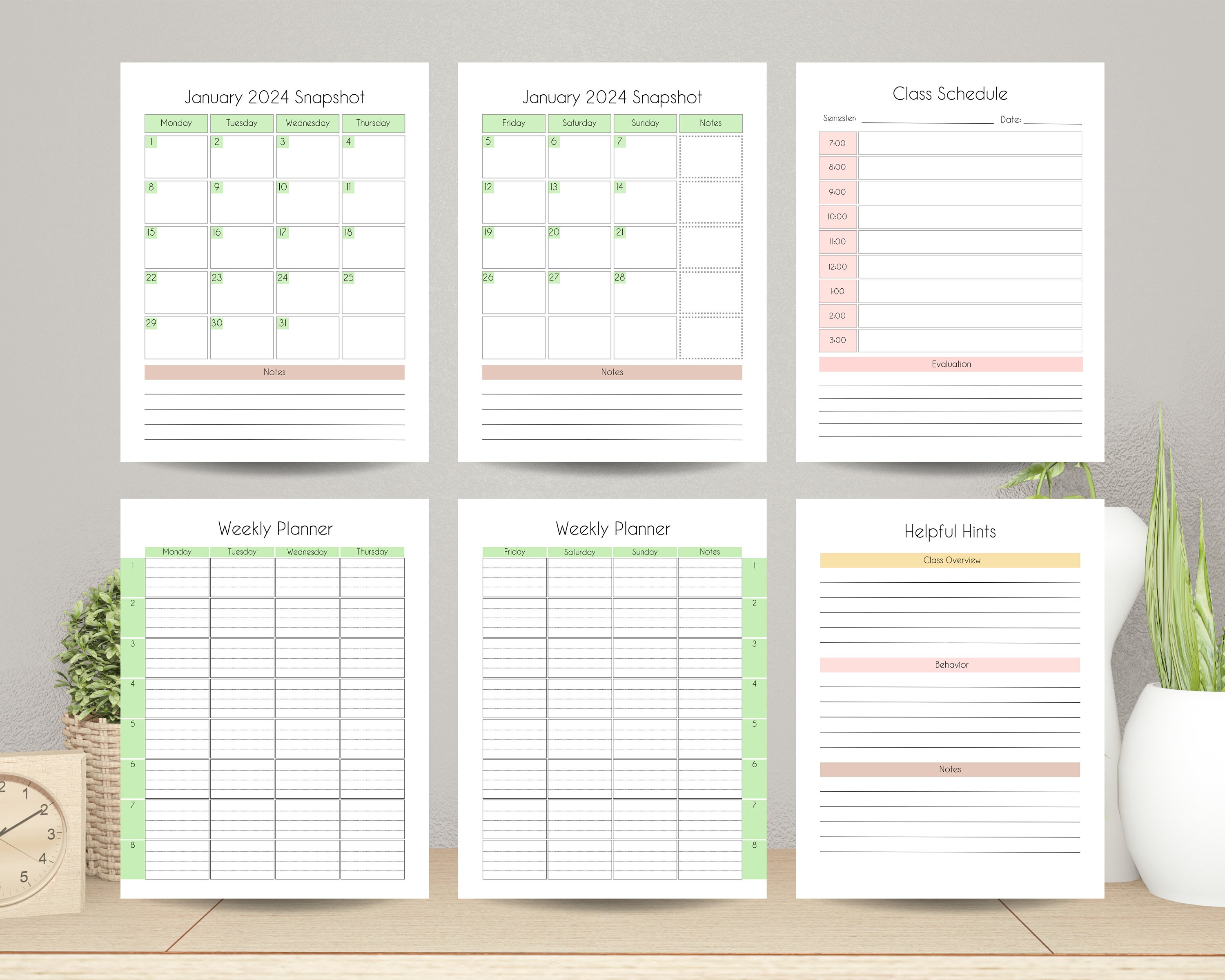 Ultimate Teacher Planner Bundle: 135-page Digital Printable for 2024 ...