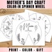 DIY Mother's Day Spinner Wheel Printable Customizable Craft for Mom ...