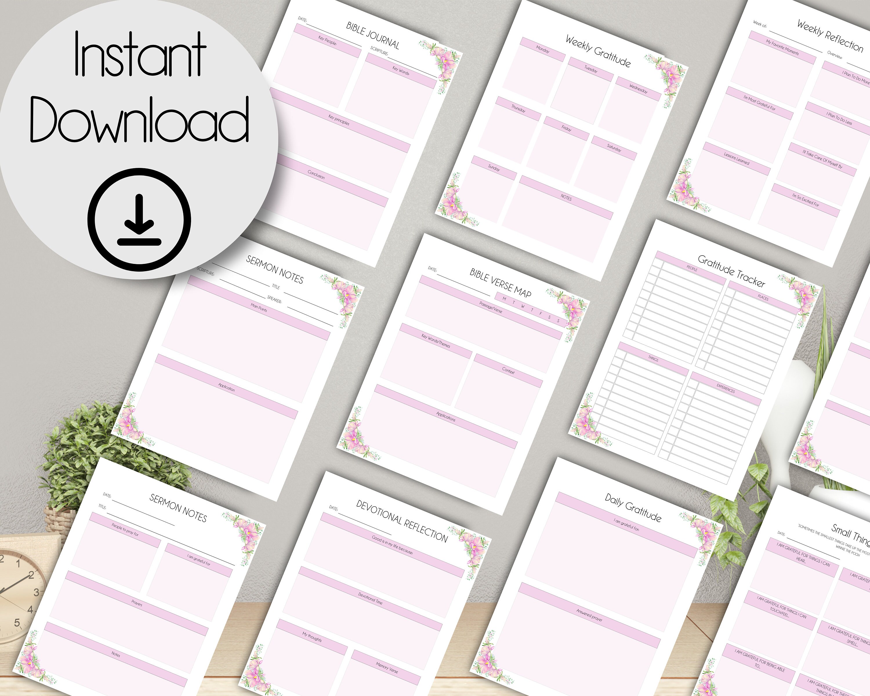Prayer Journal Instant Download Printable for Spiritual Reflection and ...