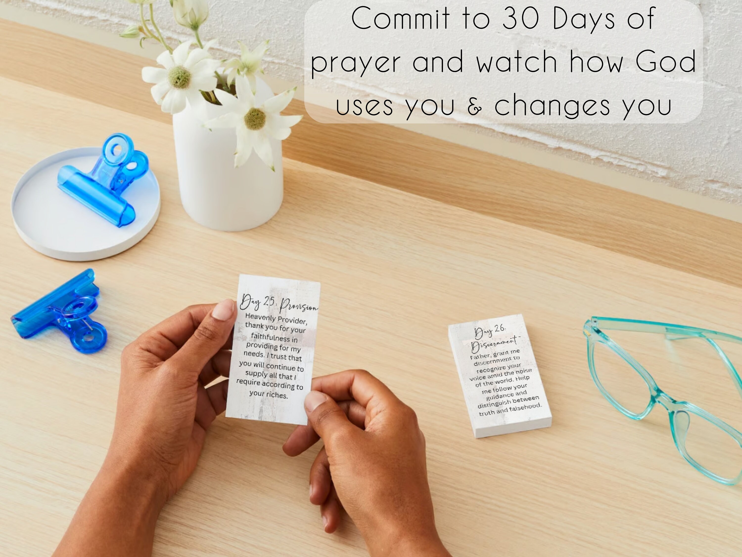 30 Days of Prayerful Moments Printable Cards for Daily Spiritual ...