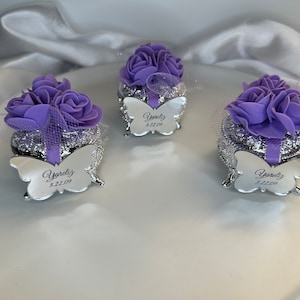 Quinceanera, Favor Box,box Gift in Bulk,personalized Gift,silver ...
