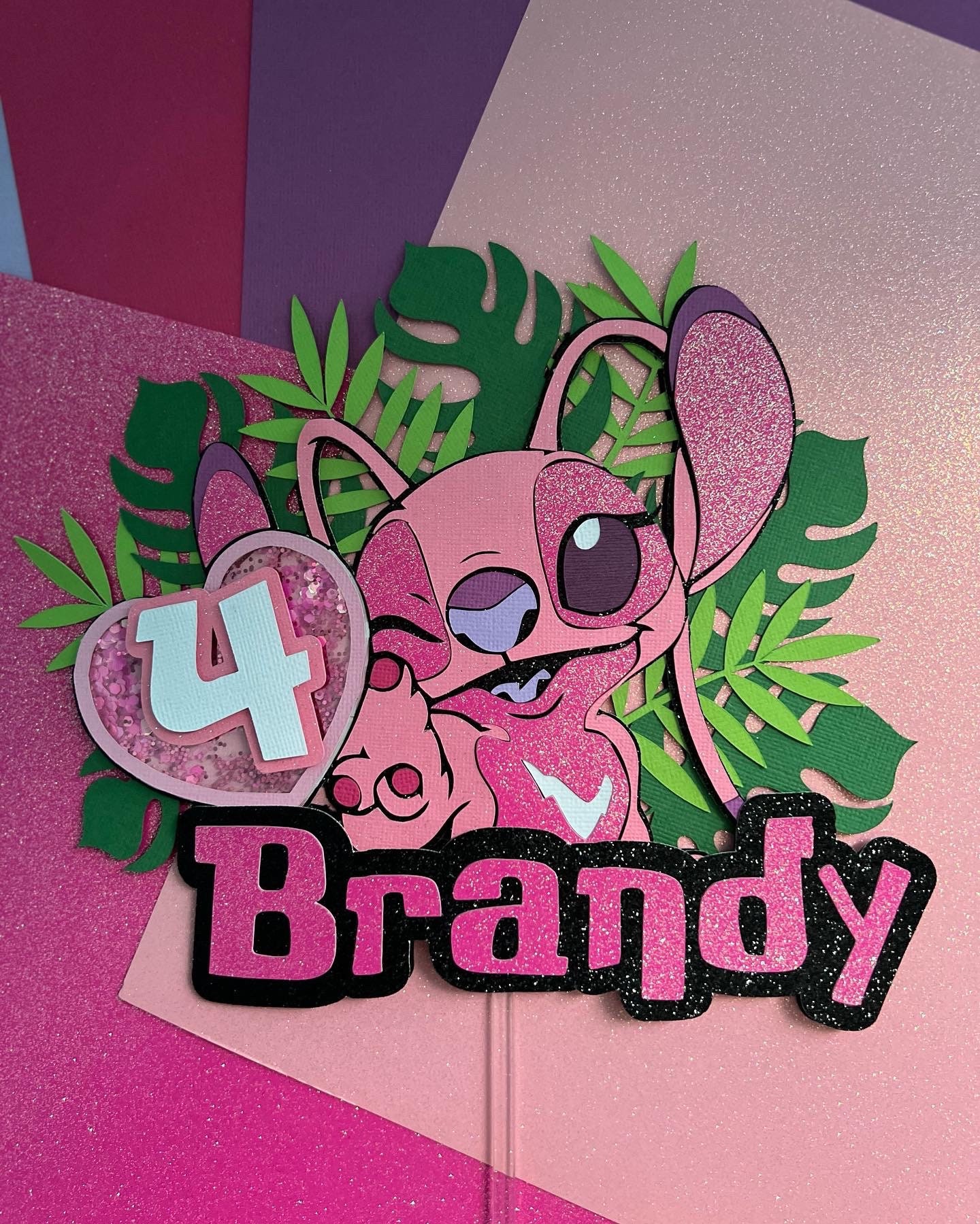 Angel Stitch Shaker Cake Topper Cake Topper - Etsy