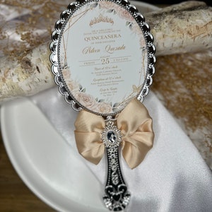 Mirror Quinceañera Invitations, Quinceañera Invitations, Xv Invitations ...