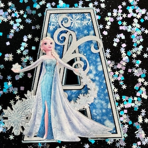 Frozen 3-D Letters With Name , Frozen, Elsa, Ana , Olaf - Etsy