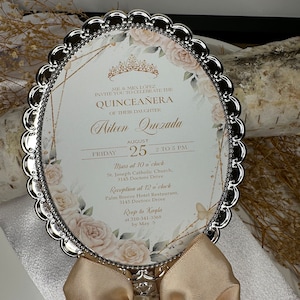 Mirror Quinceañera Invitations, Quinceañera Invitations, Xv Invitations ...