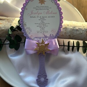 Rapunzel Mirror Quinceañera Invitations, Quinceañera Invitations, Xv ...
