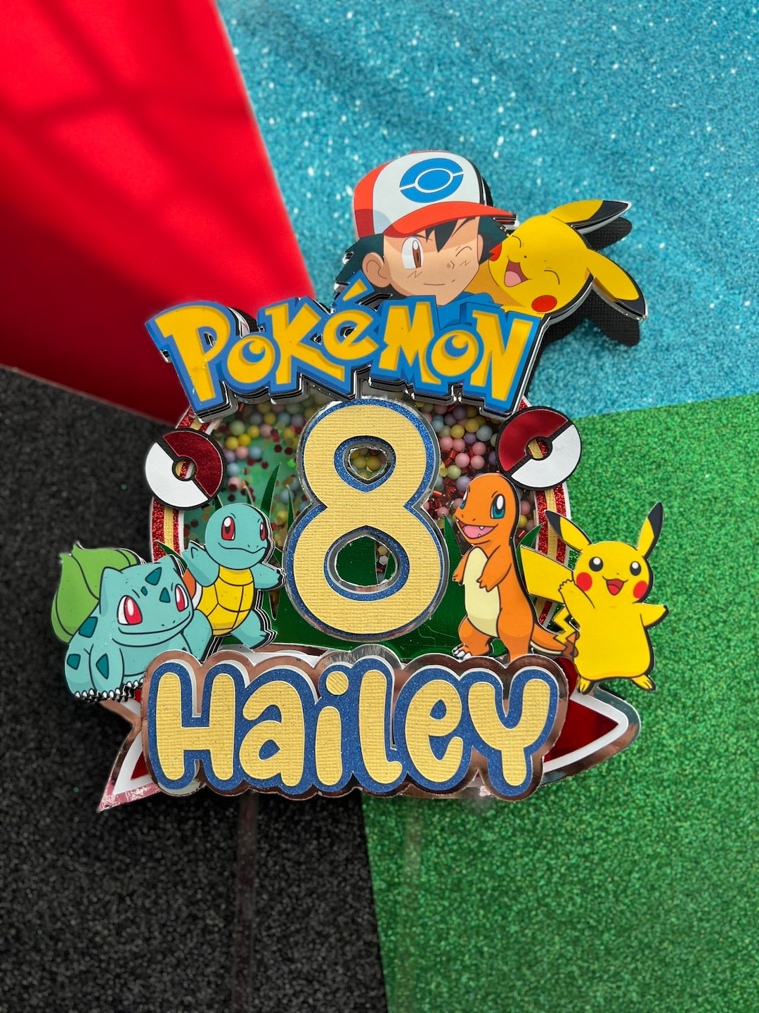 Pokémon Cake Topper Shaker Pokemon Party Pokemon Birthday - Etsy