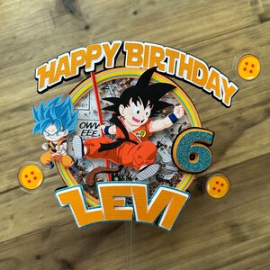 Persoanlized Anime Dragon Shaker Topper, Anime, Cake Topper, Party ...