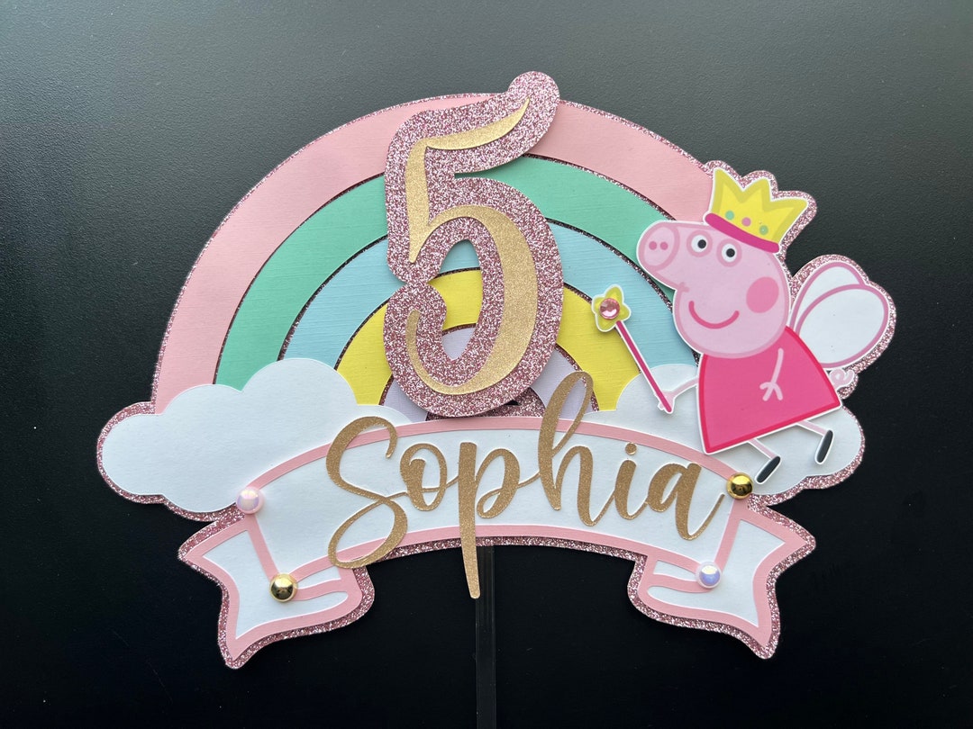 Peppa Pig Cake Topper Cake Topper - Etsy