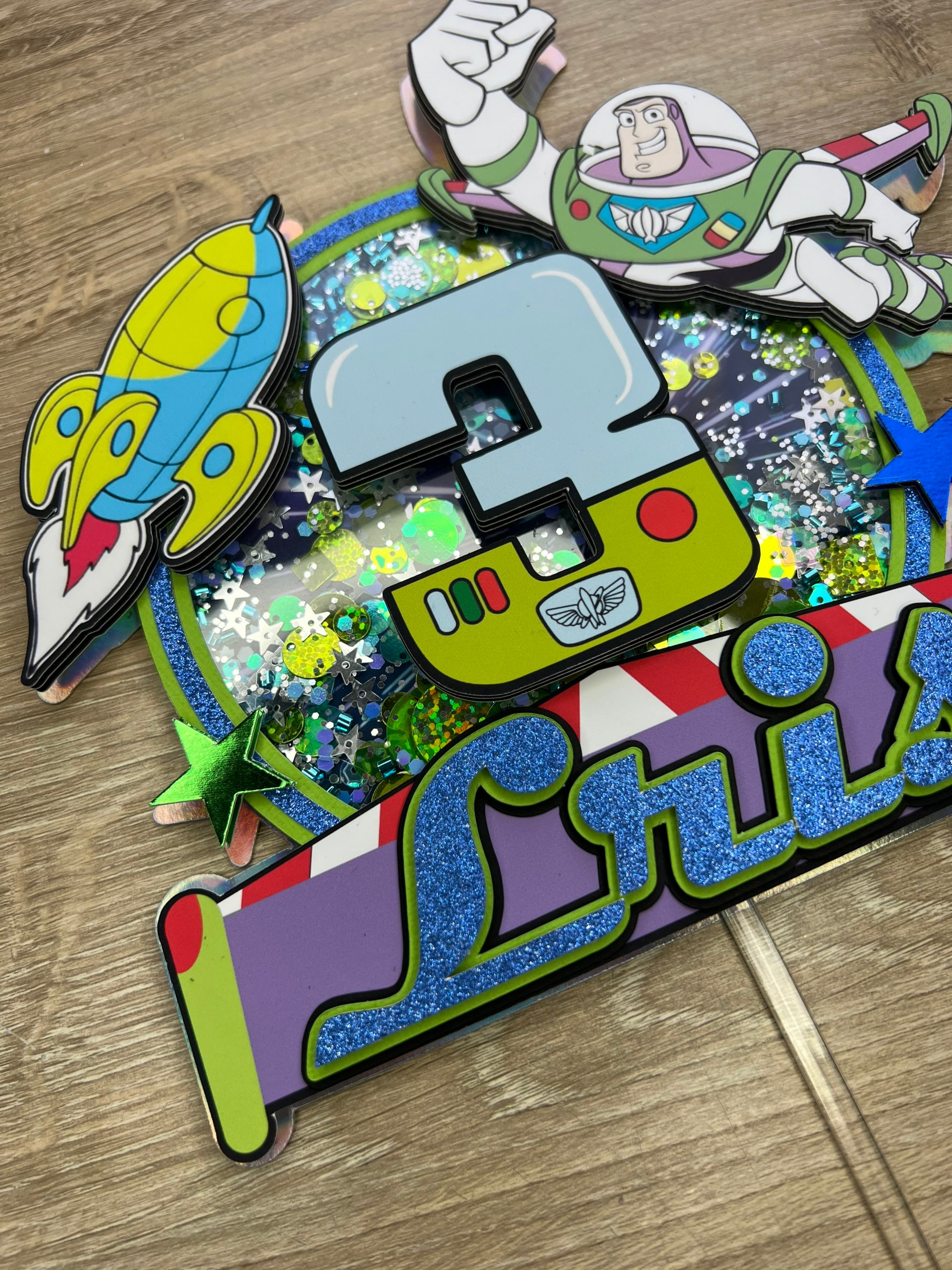 Persoanlized Buzz Lightyear Cake Topper Disney Lightyear Cake - Etsy