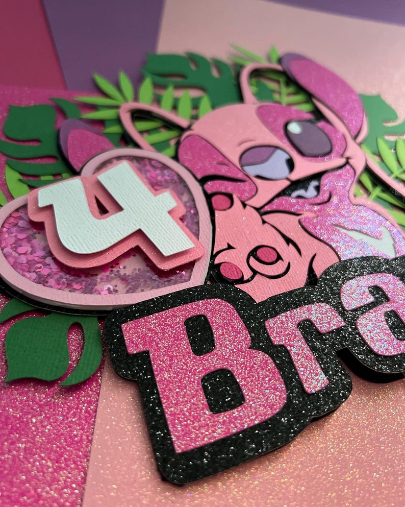 Angel Stitch Shaker Cake Topper Cake Topper - Etsy