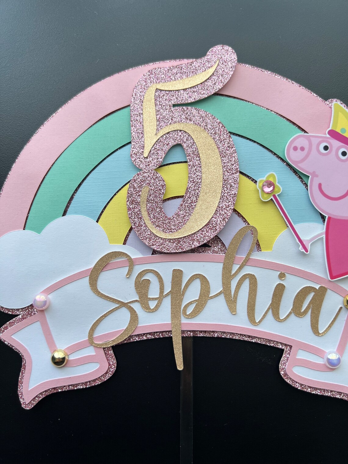 Peppa Pig Cake Topper Cake Topper - Etsy