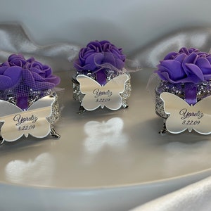 Quinceanera, Favor Box,box Gift in Bulk,personalized Gift,silver ...