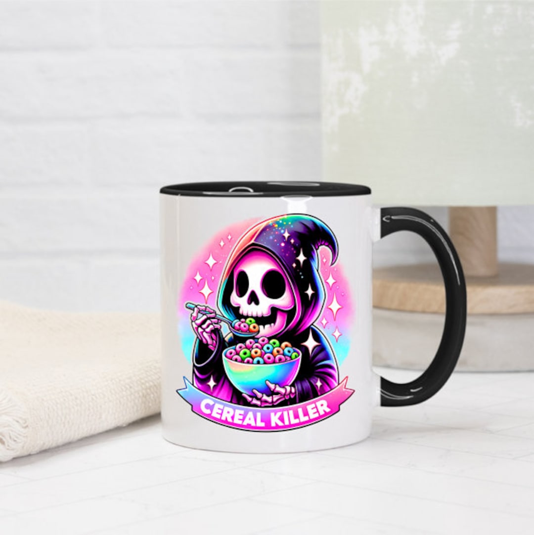 Cereal Killer Grim Reaper Skeleton Funny Coffee Mug - Etsy