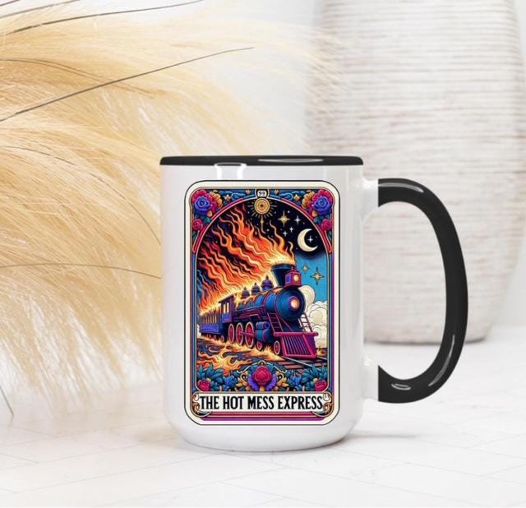 The Hot Mess Express Tarot Card Coffee Mug - Etsy