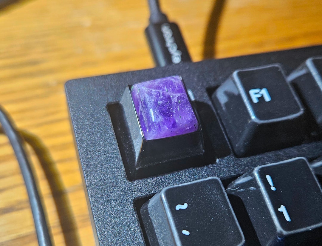 Custom Artisan Stone Ore Gem Metal Cabochon Cherry MX Mechanical ...