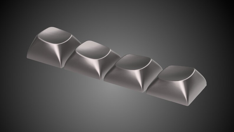 Custom Metal Cherry MX GMK MTNU Profile Artisan Mechanical Keyboard ...