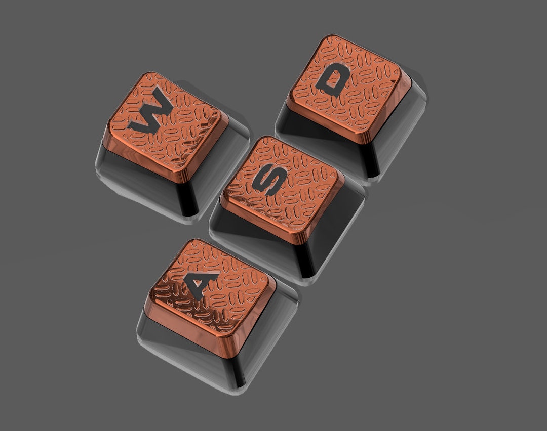 Custom Artisan Metal Cherry MX Corsair Gaming Modifier WASD - Etsy