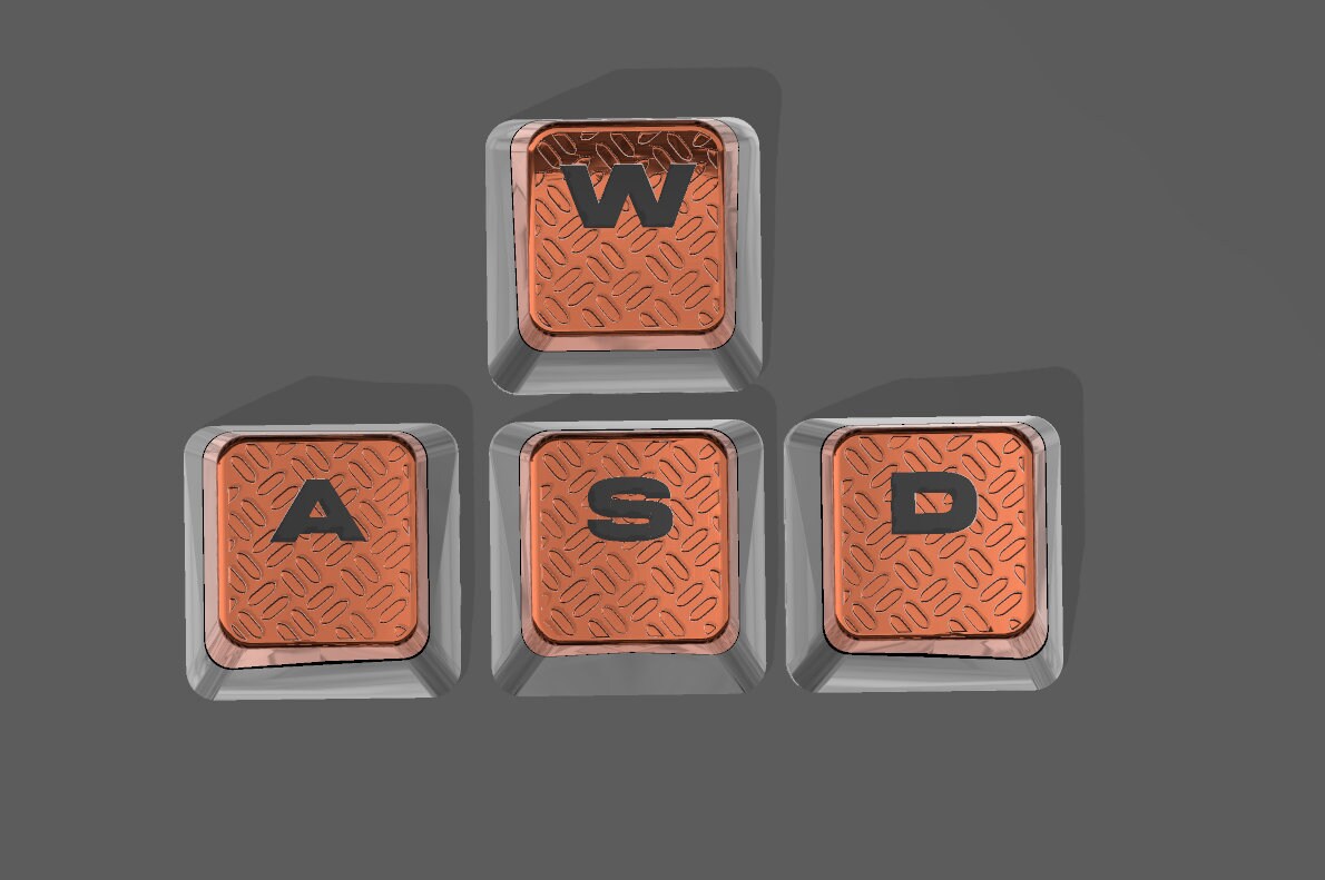 Custom Artisan Metal Cherry MX Corsair Gaming Modifier WASD Mechanical ...