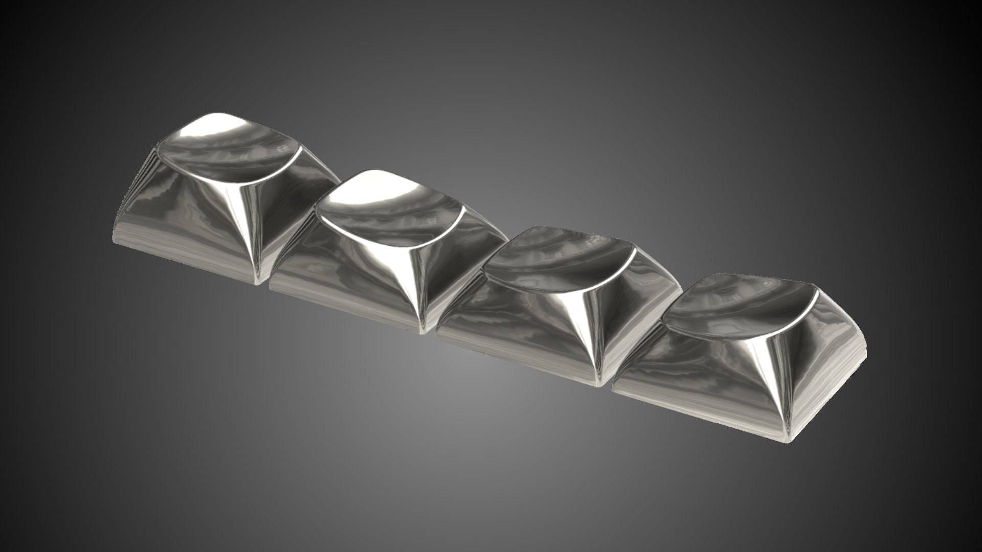 Custom Metal Cherry MX GMK MTNU Profile Artisan Mechanical Keyboard ...