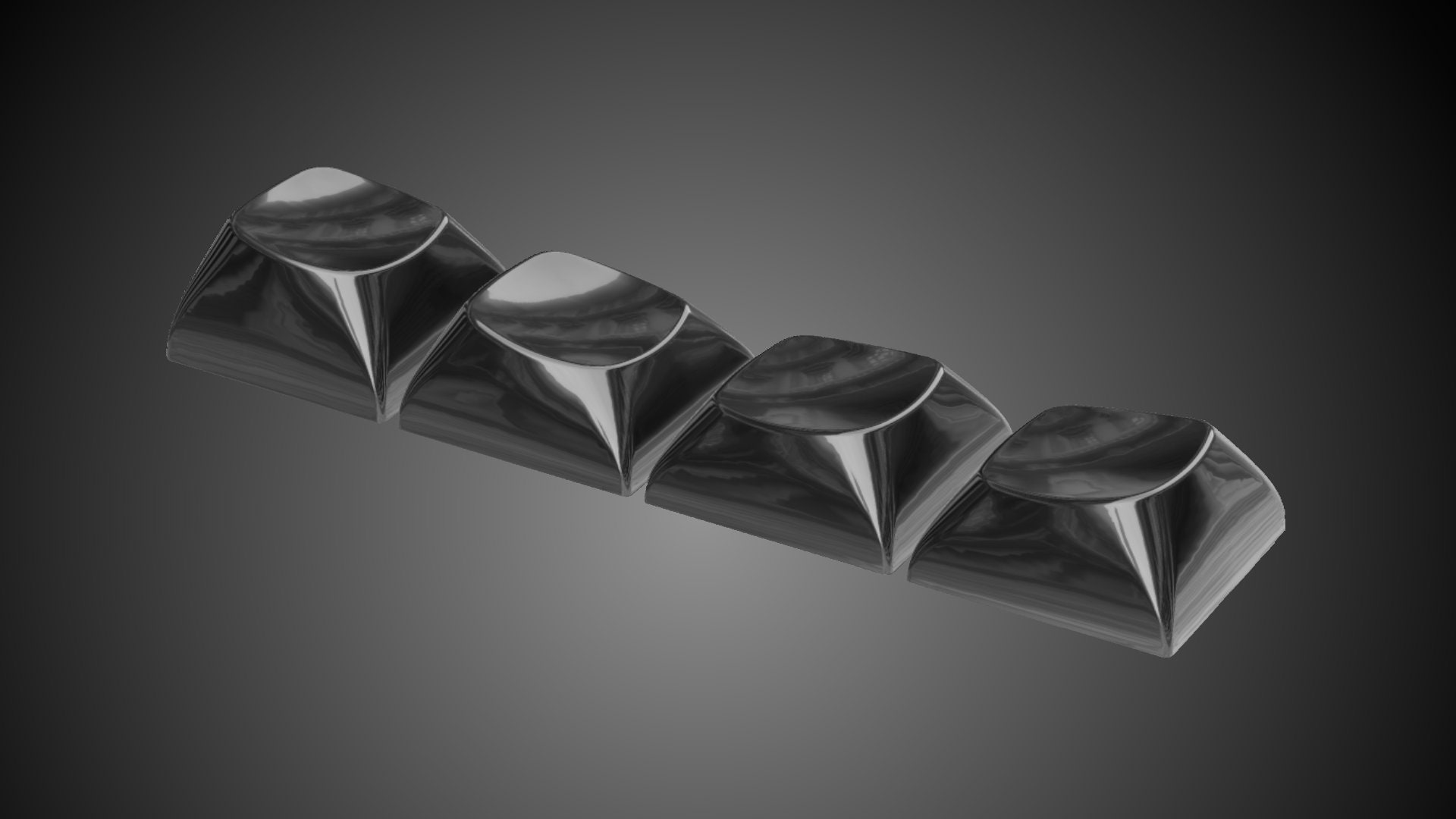 Custom Metal Cherry MX GMK MTNU Profile Artisan Mechanical Keyboard ...