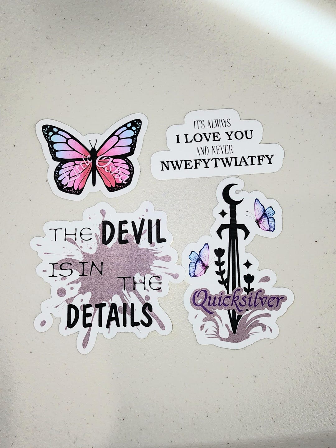 Quicksilver Sticker Set - Etsy