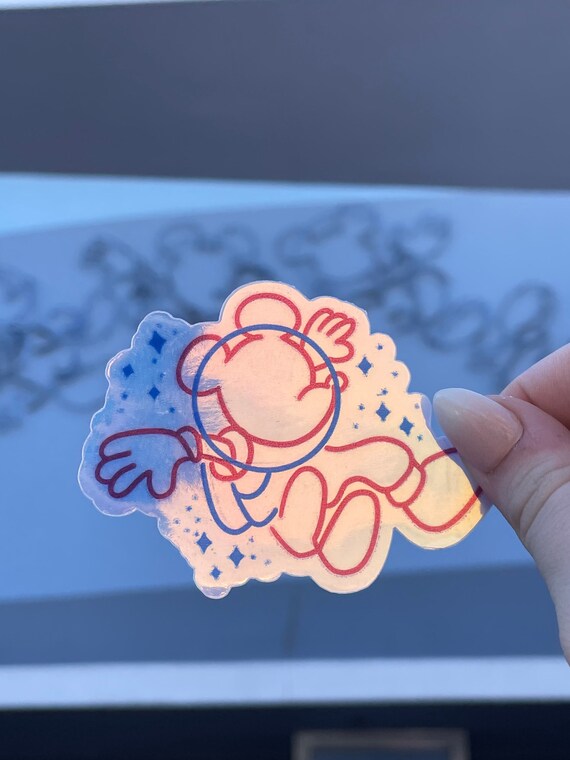 Space Mickey Sticker holographic - Etsy