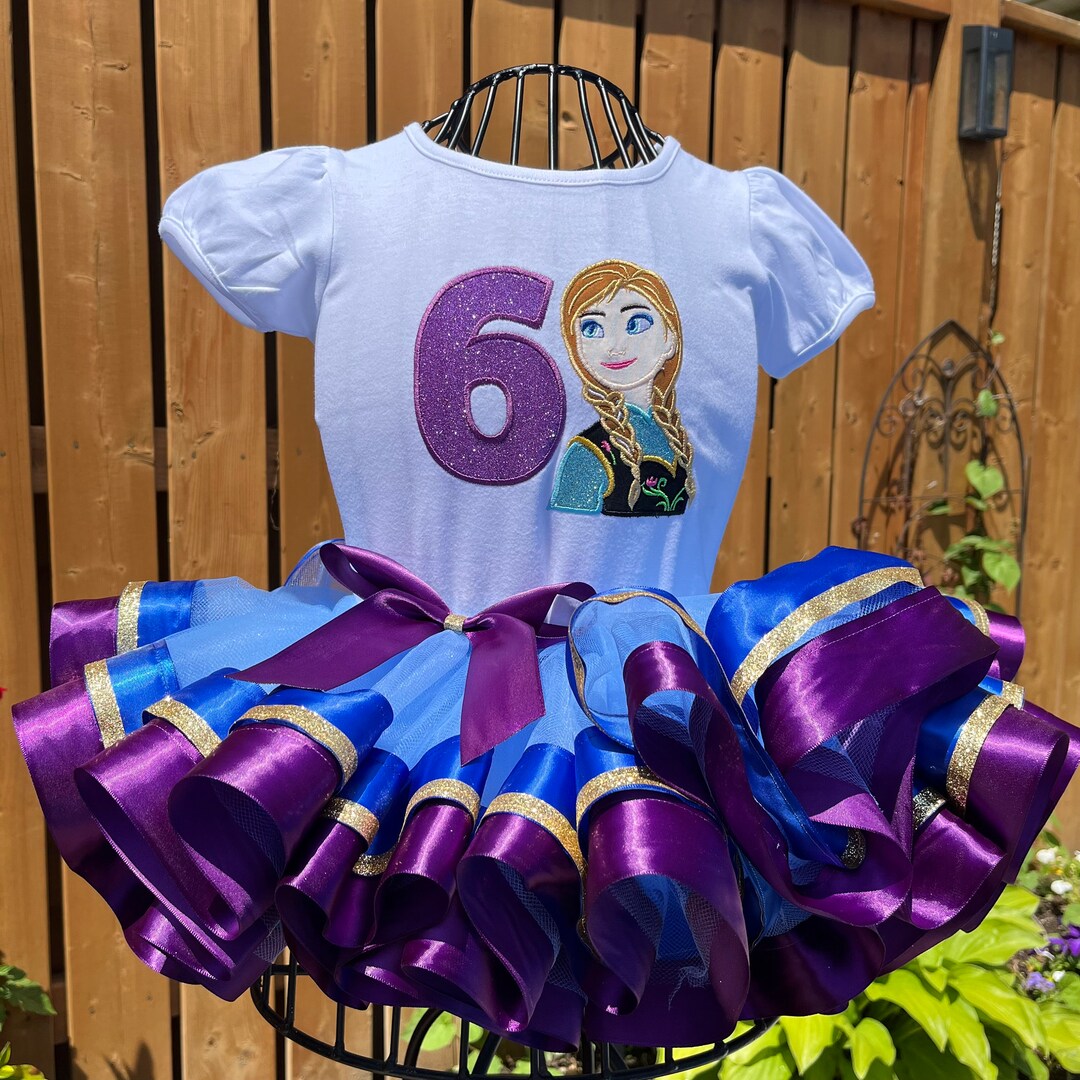 Princess Anna Birthday Outfit: Custom Tutu & Shirt - Etsy