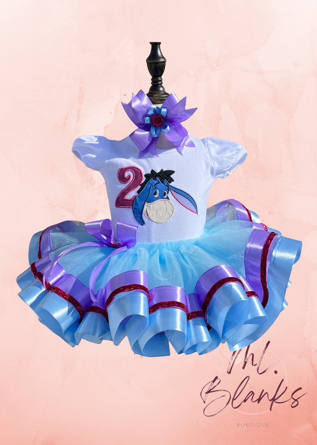 Eeyore Tutu, Girls Tutu, Eeyore Shirt, Girls Shirt, Girls Birthday ...