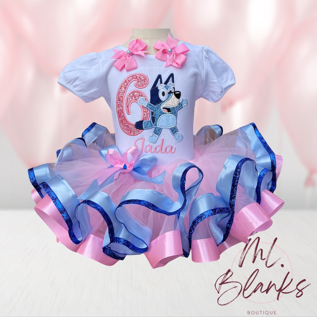 Blue Dog Shirt,party Girl Tutu, Birthday Tutu, Dog Tutu, Girls Fashion ...