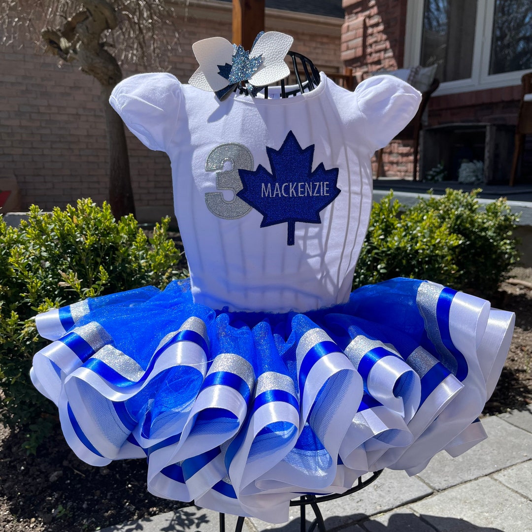 Toronto Maple Leafs Tutu Outfit: Personalized Birthday Shirt - Etsy