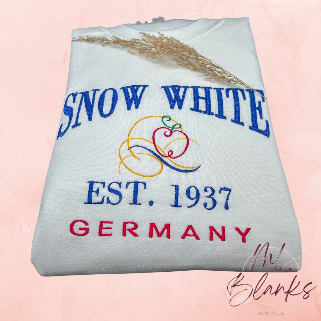 Snow White Crew Neck, Princess Crew Neck, , Embroidered Crew Neck, Snow ...