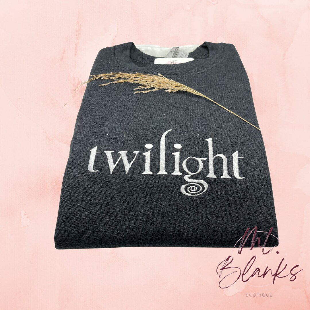 Twilight Crewneck, Twilight Sweater, Twilight Embroidery, Custom ...