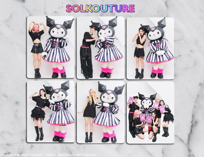 Gidle X Kuromi Kpop Photocards With Freebies - Etsy