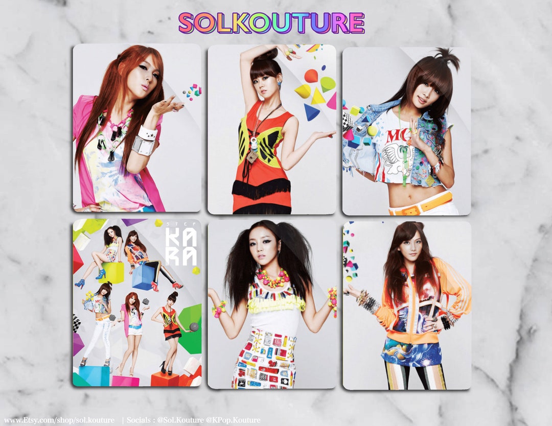KARA Step Kpop Photocards With Freebies - Etsy